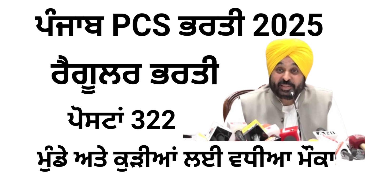 PPSC PCS Recruitment 2025 For 322 Post, Apply Online Eligibility, Fee ...